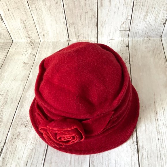 Lawliet | Accessories | Lawliet 0 Wool Burgundy Red Rose Hat Retro ...